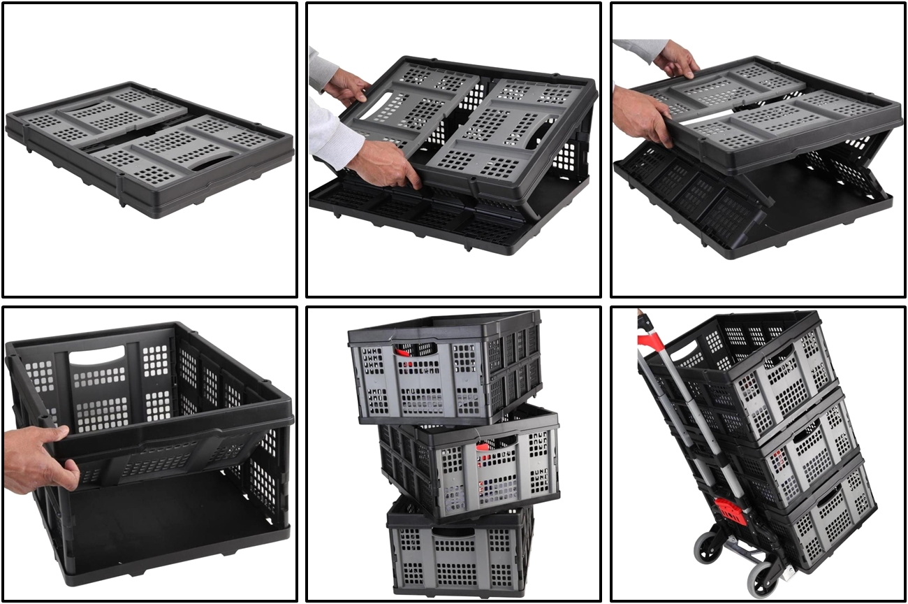 ארגז אחסון מתקפל 45 ליטר - DURATOOL FOLDING BOX