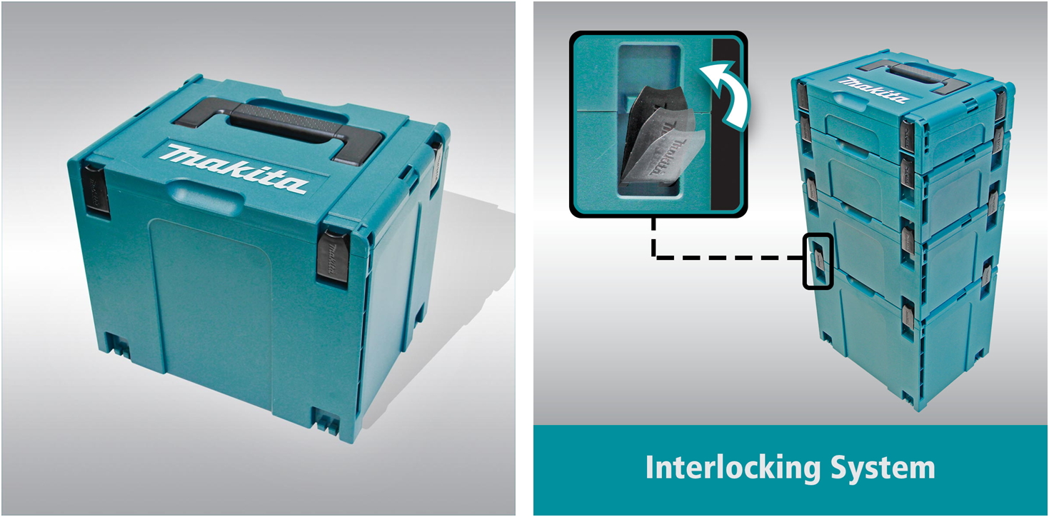 ארגז כלים מודולרי לכלי עבודה - MAKITA MAKPAC TYPE 4 - טלמיר אלקטרוניקה