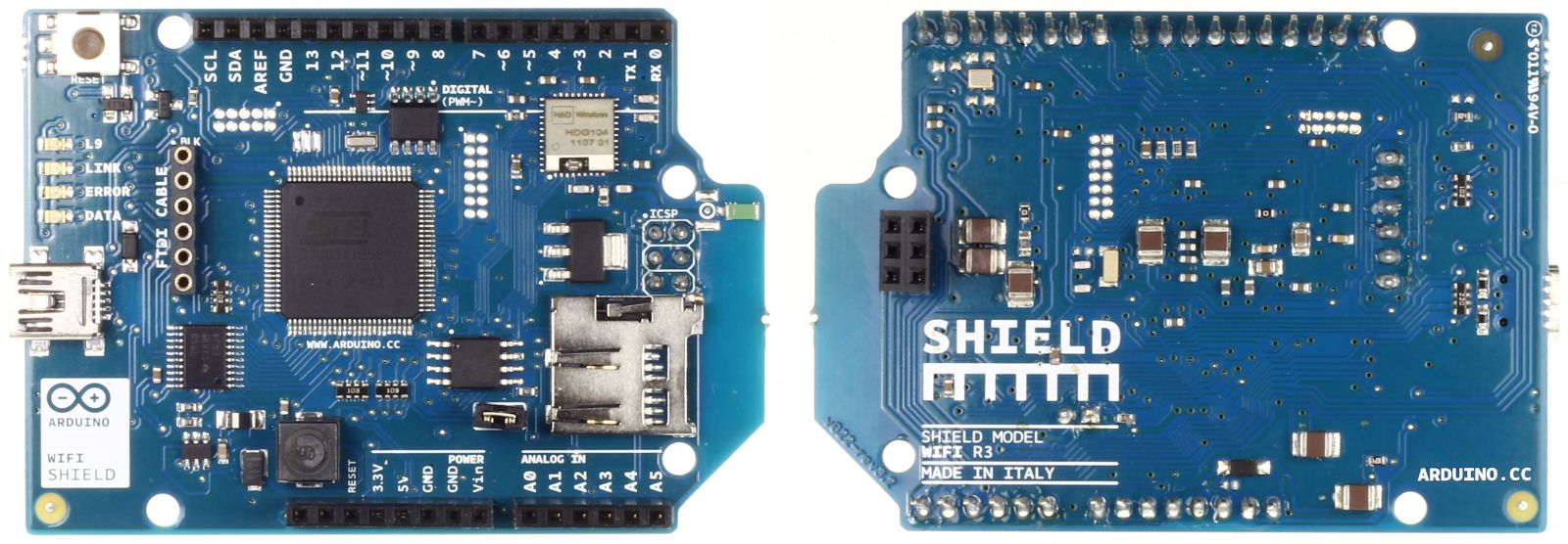 כרטיס הרחבה - ARDUINO WIFI SHIELD