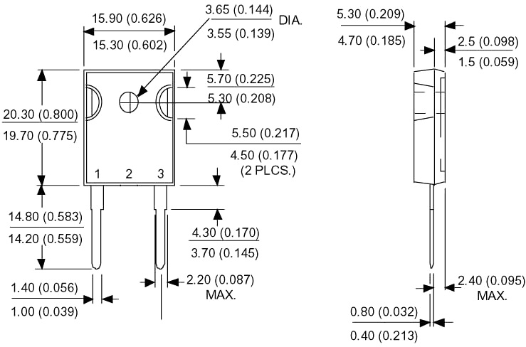 דיודה - 1800V 60A - FAST RECOVERY - טלמיר אלקטרוניקה