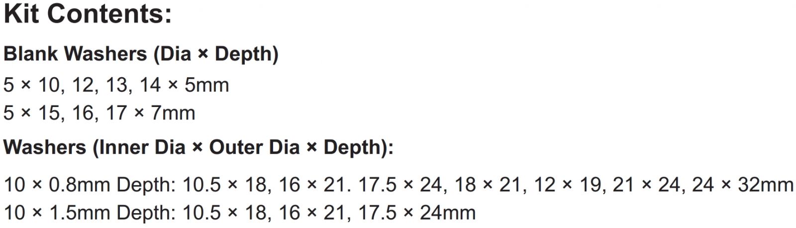 DURATOOL 135PCS WASHER KIT פתרונות זיווד לאלקטרוניקה סידרה : 19792