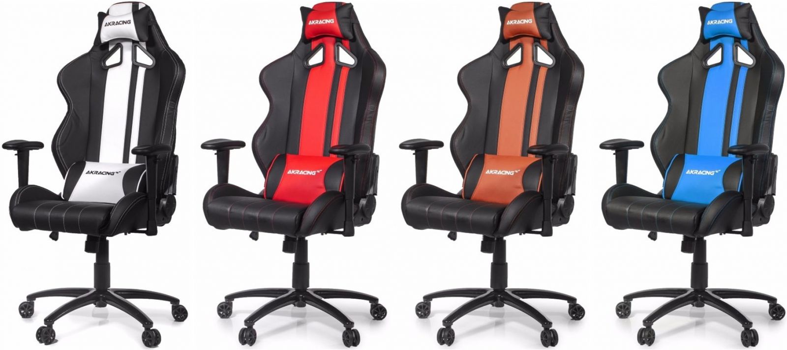 כסא לגיימרים - AKRACING , RUSH , BLACK / WHITE