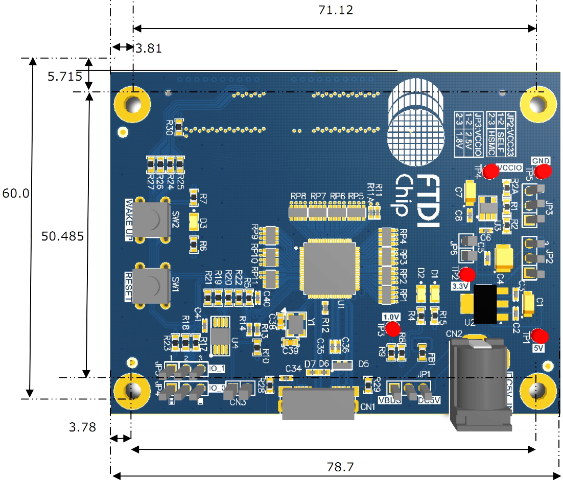 FTDI FT600 FIFO TO USB 3.0 EVALUATION BOARD - UMFT601X-B מוצרי פיתוח ...