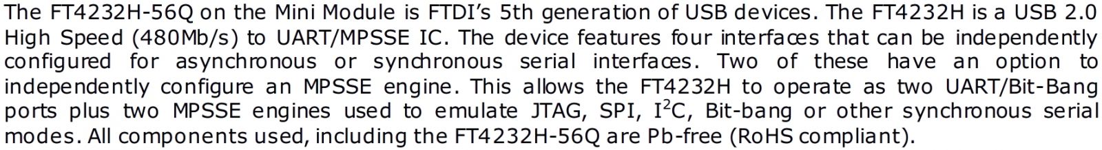 FTDI FT4232H-56Q USB TO SERIAL / FIFO DEVELOPMENT MODULE מוצרי פיתוח ...