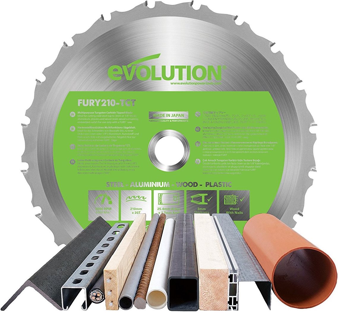 להב מסור - EVOLUTION FURY TCT 255MM - טלמיר אלקטרוניקה