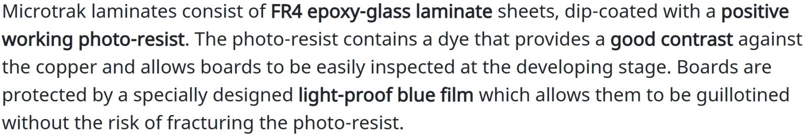 FORTEX PRE-SENSITISED FR4 PCB LAMINATES מוצרי פיתוח לאלקטרוניקה סידרה ...