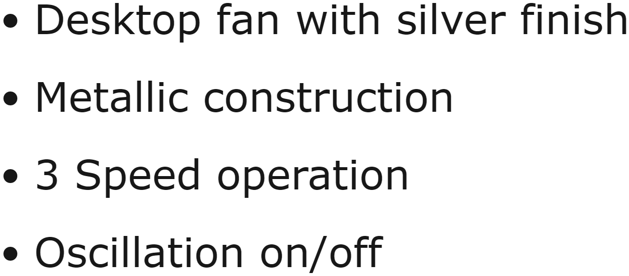 PRO ELEC 16 INCH INDUSTRIAL DESK FAN מוצרי חשמל לבית סידרה : 45379