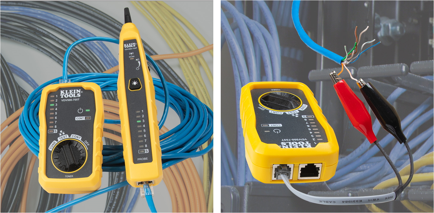 מאתר ובודק כבלי תקשורת מקצועי - KLEIN TOOLS VDV500-705 - טלמיר אלקטרוניקה