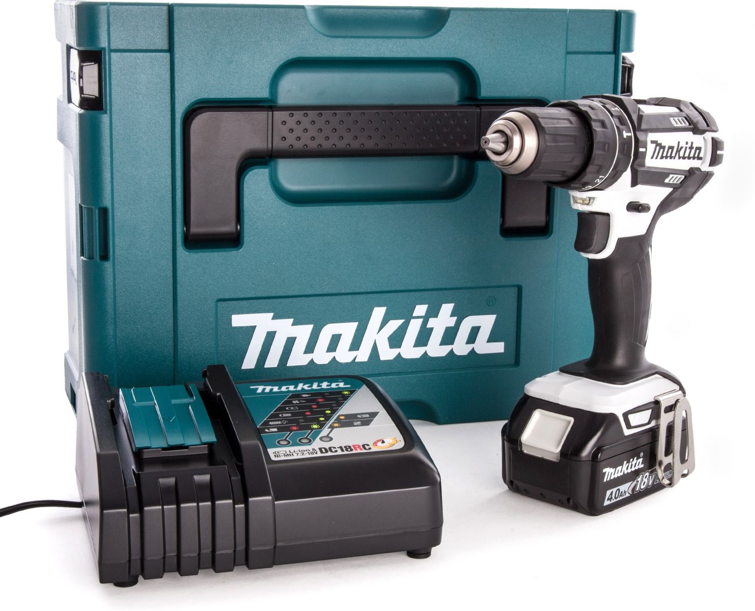 מברגה / מקדחה דופקת מקצועית נטענת MAKITA DHP482RM1J - 18V