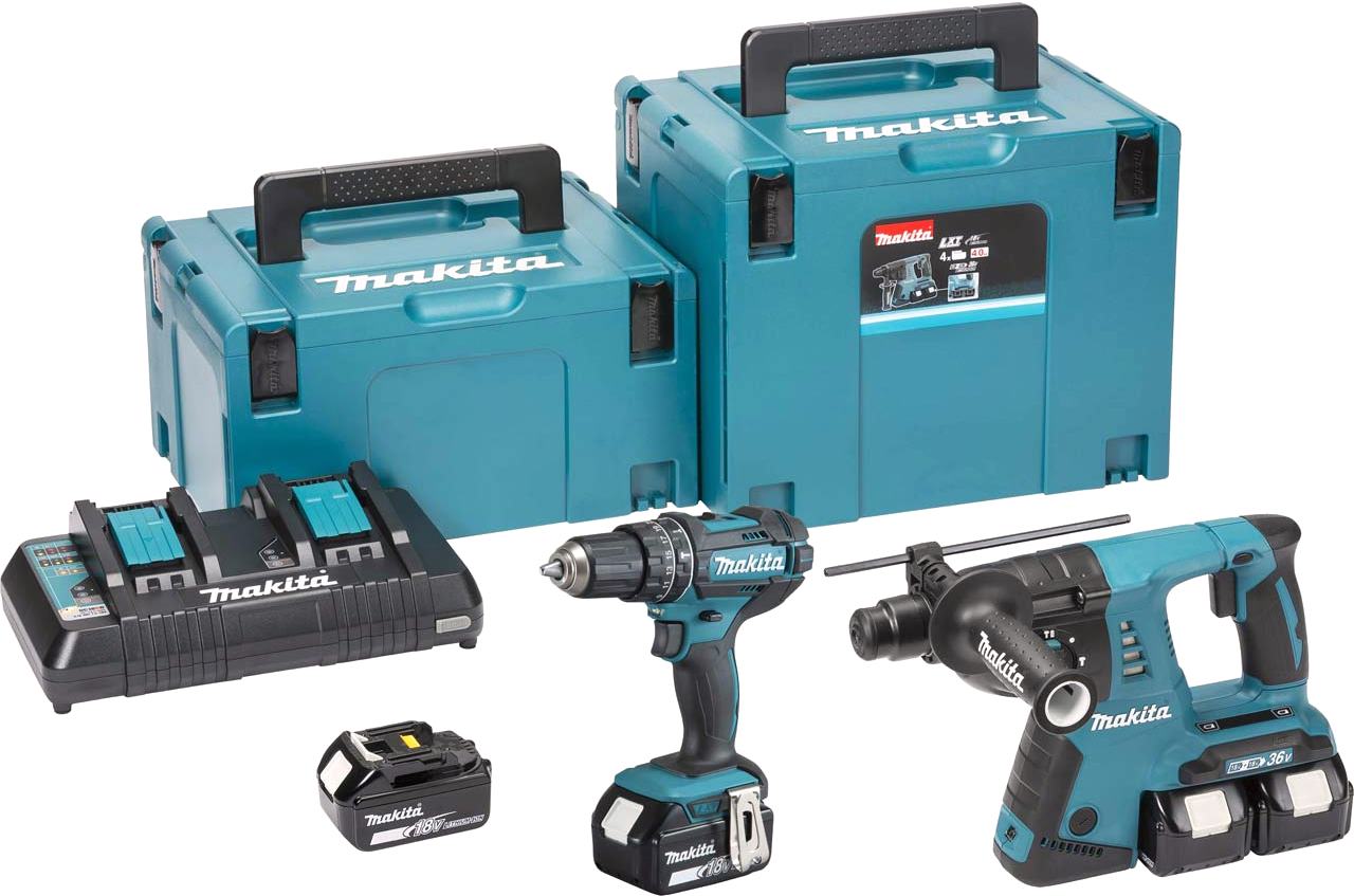 קיט כלי עבודה מקצועיים נטענים MAKITA DLX2137PMJ - 18V