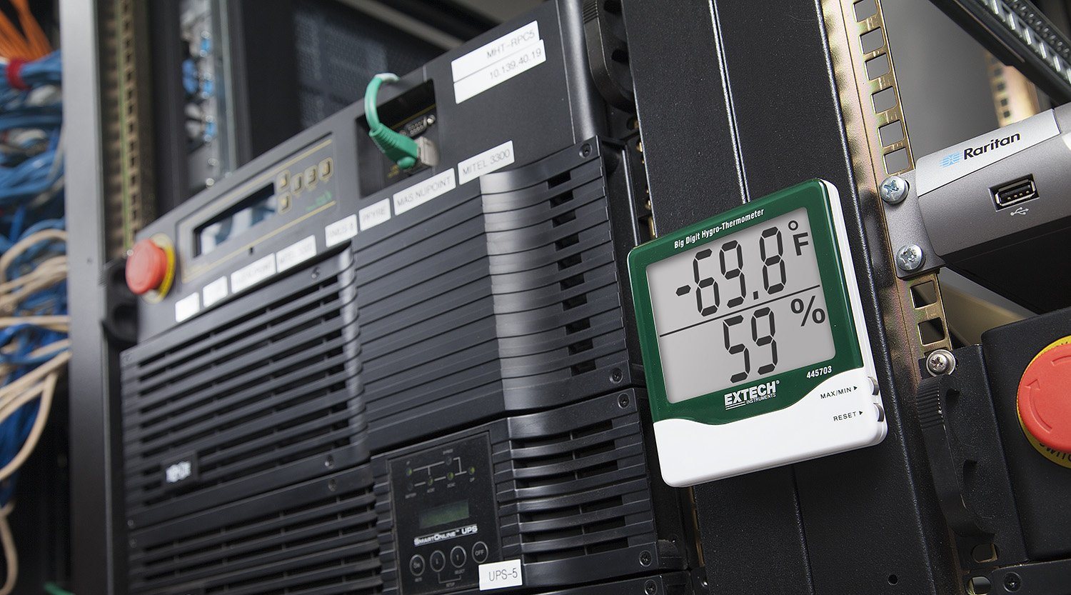 מד טמפרטורה ולחות דיגיטלי - EXTECH 445703 - טלמיר אלקטרוניקה