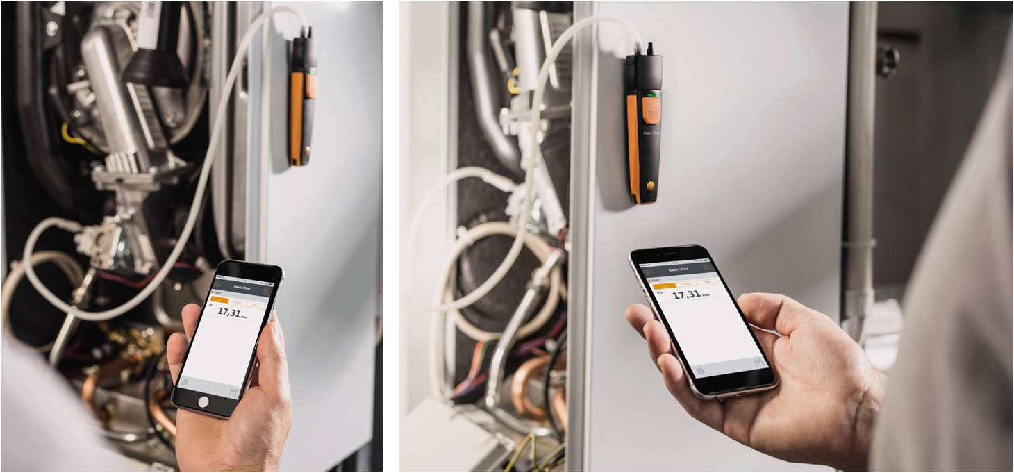 מודד לחץ דיפרנציאלי ידני - TESTO 510I BLUETOOTH - טלמיר אלקטרוניקה