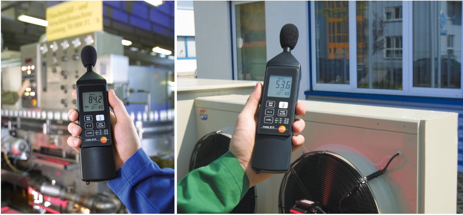 מודד עוצמת רעש ידני דיגיטלי - TESTO 815 SOUND LEVEL METER - טלמיר ...