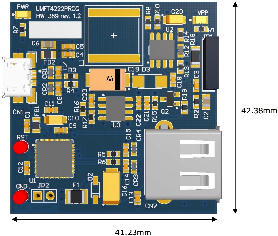 מודול פיתוח - UMFT4222PROG , OTP MEMORY , FT4222H - טלמיר אלקטרוניקה