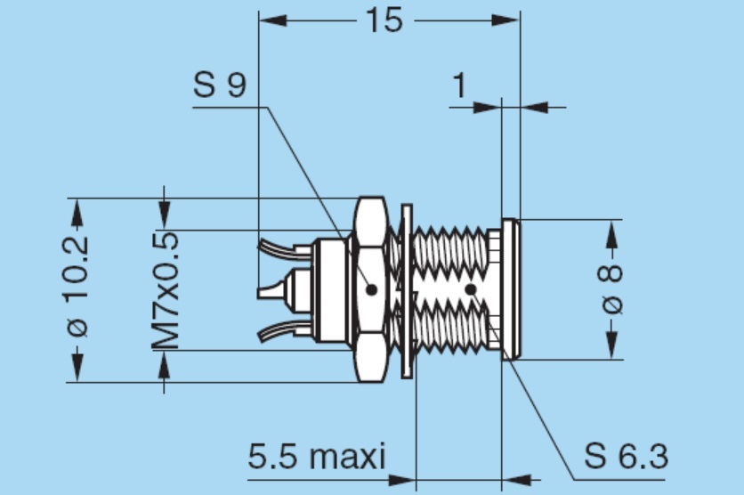 מחבר קואקסיאלי LEMO - נקבה להלחמה לפנל - ERN.00.250.CTL - טלמיר אלקטרוניקה