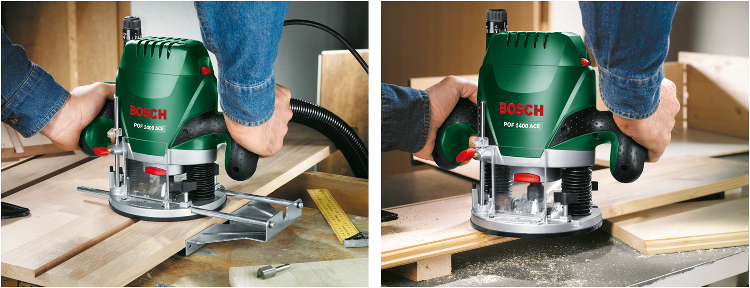 מסור רוטר חשמלי מקצועי BOSCH POF 1400 ACE - 1400W