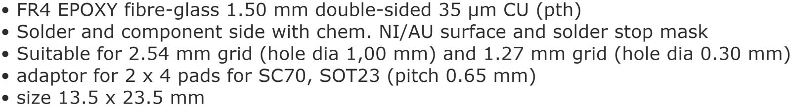 ROTH ELEKTRONIK SOT23 / SC70 MULTIADAPTER PROTOTYPING BOARD - RE906 ...