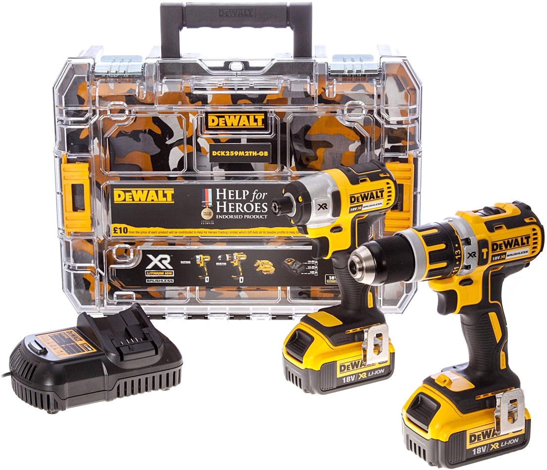 קיט מברגות מקצועית נטענות DEWALT DCK259M2 - 18V