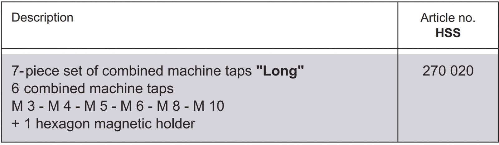 RUKO HSS COMBINED MACHINE TAP SET IN STEEL CASE כלי עבודה ידניים