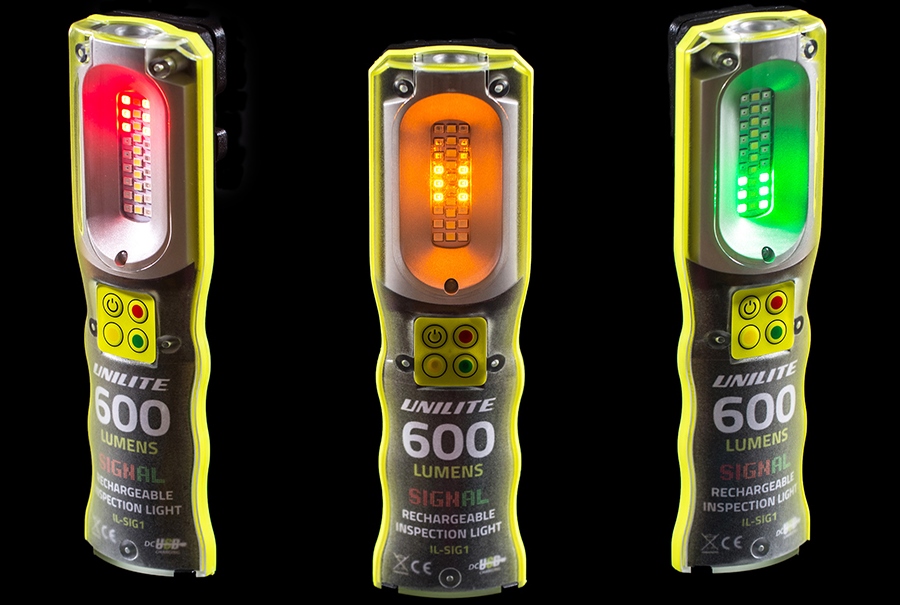 פנס עבודה תעשייתי נטען - UNI-LITE IL-SIG1 - 600 LUMENS - טלמיר אלקטרוניקה