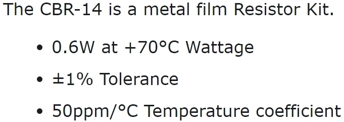NOVA 3080PCS THROUGH HOLE METAL FILM RESISTOR KIT - CBR-14 רכיבי ...