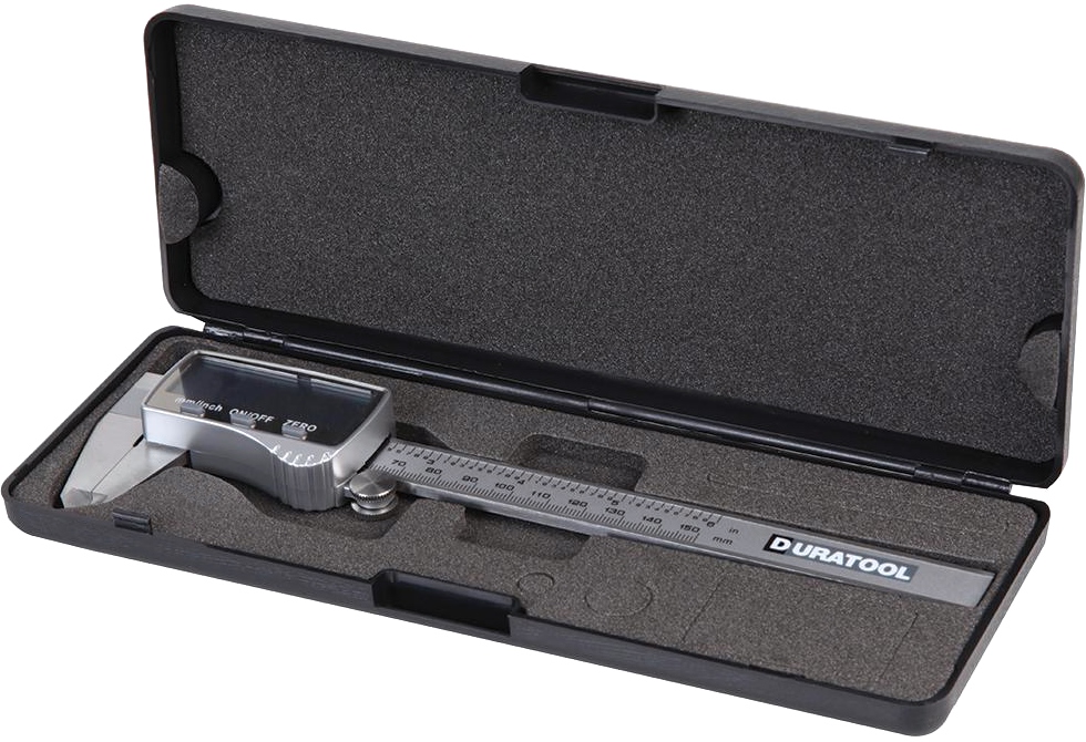 קליבר דיגיטלי - 150MM - גוף מתכת - DURATOOL D03196 - טלמיר אלקטרוניקה