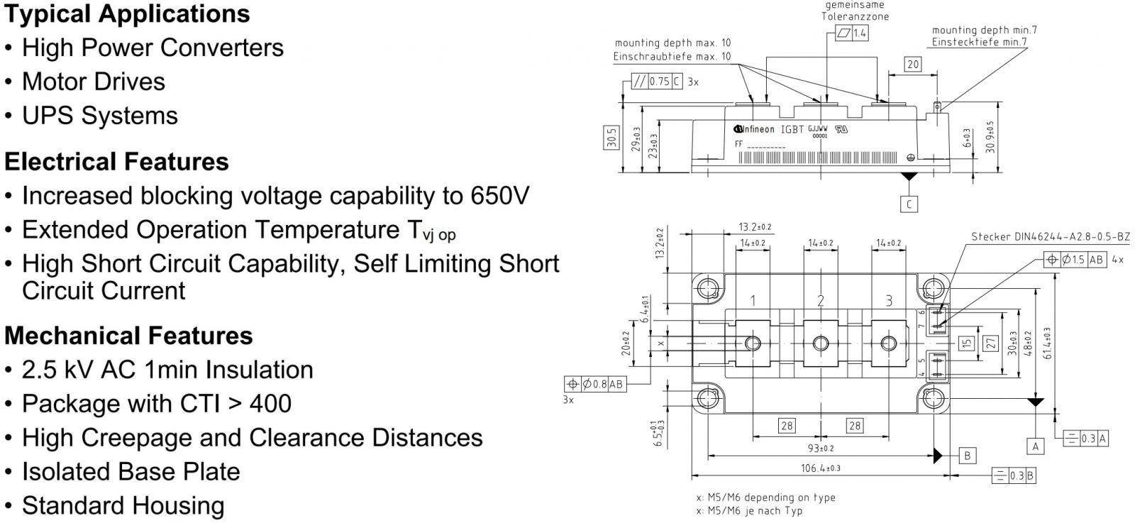 INFINEON BIPOLAR IGBT TRANSISTOR MODULS - C SERIES רכיבי אלקטרוניקה ...