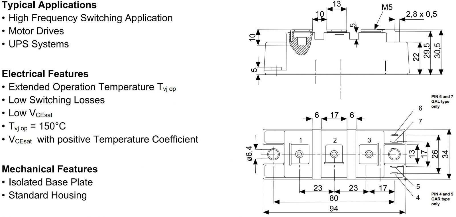 INFINEON MOSFET IGBT TRANSISTOR MODULS - CHOPPER SERIES רכיבי ...