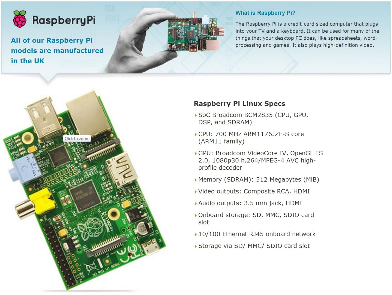 RASPBERRY PI DEVELOPMENT KITS מוצרי פיתוח לאלקטרוניקה
