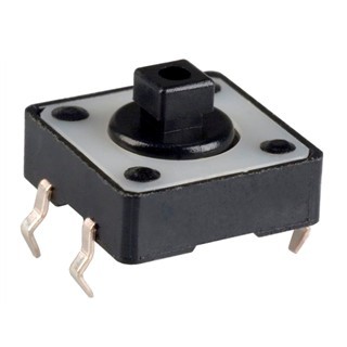 MULTICOMP PCB THROUGH HOLE TACTILE SWITCHES רכיבי אלקטרוניקה סידרה : 1201