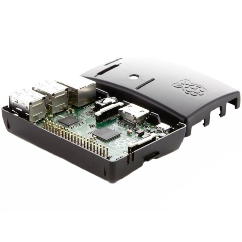 RASPBERRY PI 2 MODEL B WOTH CASE מוצרי פיתוח לאלקטרוניקה
