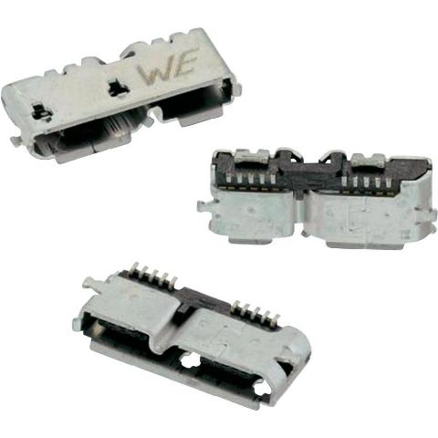 WURTH ELEKTRONIK USB 3.0 PCB CONNECTORS קונקטורים, מחברים ומתאמים