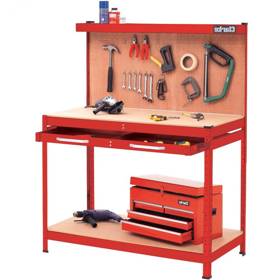 CLARKE WORKBENCH WITH DRAW AND PEGBOARD ארגזי כלים ופתרונות אחסון סידרה ...