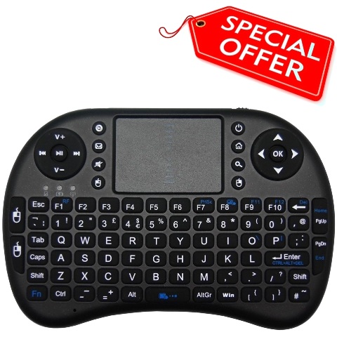 QWERTY ULTRA MINI KEYBOARD FOR THE RASPBERRY PI מוצרי פיתוח לאלקטרוניקה