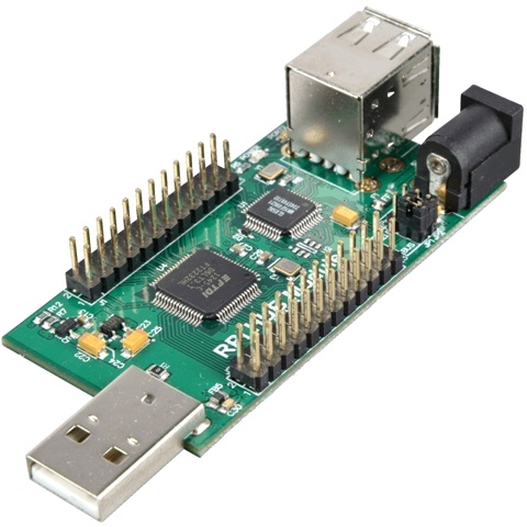 FTDI RPI-HUB USB TO UART & MPSSE MODULE FOR THE RASPBERRY PI מוצרי פיתוח לאלקטרוניקה