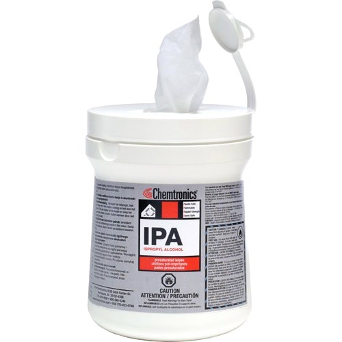 CHEMTRONICS PRESATURATED IPA WIPES - SIP100E דבקים , תרסיסים וכימיקלים ...