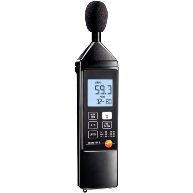 TESTO 815 DIGITAL HAND HELD SOUND LEVEL METER ציוד בדיקה ומכשירי מדידה