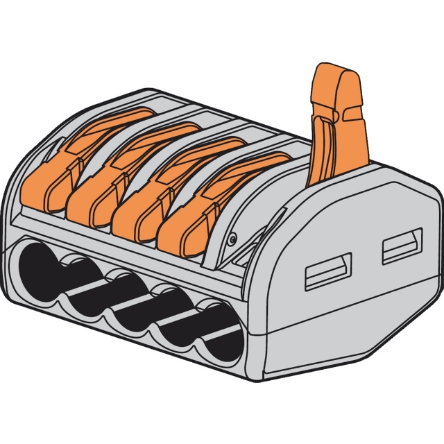 WAGO CAGE CLAMP PUSH IN TERMINAL BLOCKS - 222 SERIES קונקטורים, מחברים ...