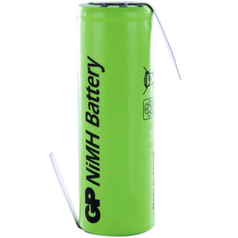 GP BATTERIES RECHARGEABLE BATTERIES WITH SOLDER TAGS סוללות, מצברים ומטענים
