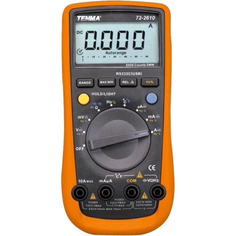TENMA DIGITAL HAND HELD MULTIMETER - 72-2610 ציוד בדיקה ומכשירי מדידה ...