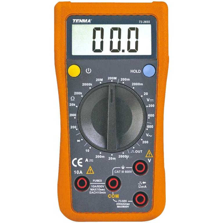 TENMA DIGITAL HAND HELD MULTIMETER - 72-2655 ציוד בדיקה ומכשירי מדידה