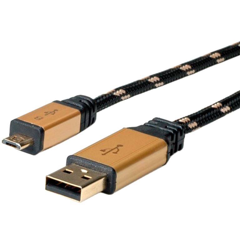 ROLINE HIGH END MICRO USB CABLES כבלים ואביזרים לכבלים