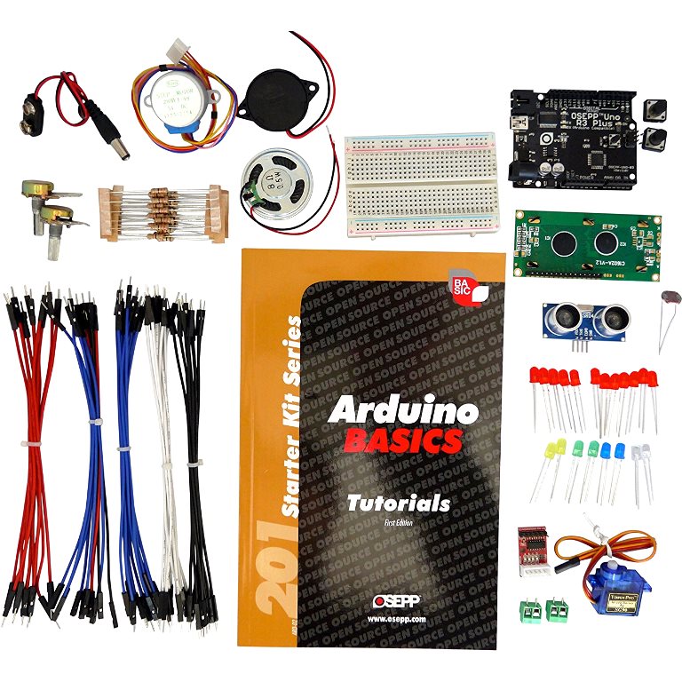 OSEPP ARDUINO BASICS MOTORS & SENSORS KIT - ARD-02 מוצרי פיתוח לאלקטרוניקה