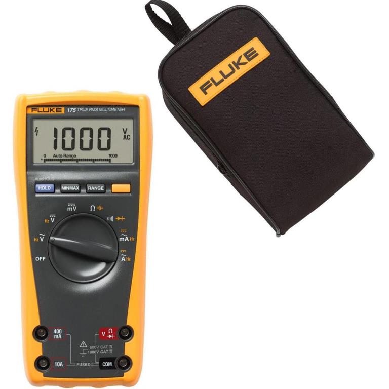 FLUKE ELECTRICIANS DIGITAL MULTIMETER - FLUKE 175 ציוד בדיקה ומכשירי מדידה