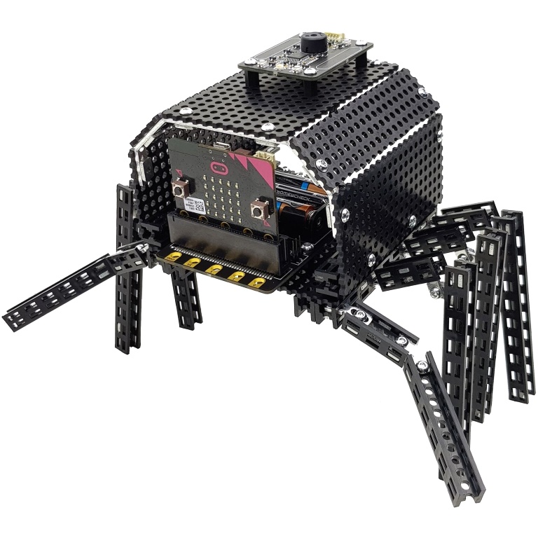BINARY BOTS BBC MICRO:BIT DEVELOPMENT KIT - TOTEM SPIDER מוצרי פיתוח לאלקטרוניקה