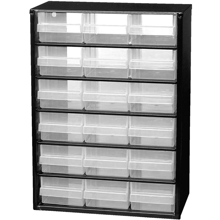 RAACO 18 DRAWER STEEL ORGANISER CABINET ארגזי כלים ופתרונות אחסון
