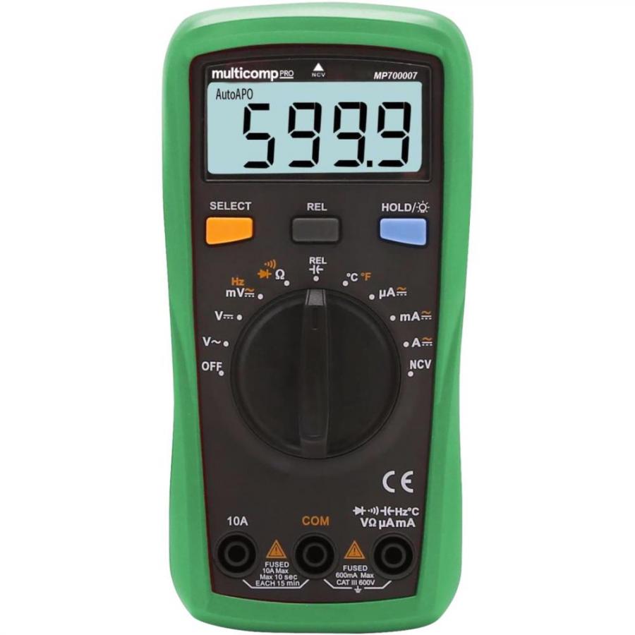 MULTICOMP PRO HAND HELD DIGITAL MULTIMETER - MP730007 ציוד בדיקה ...