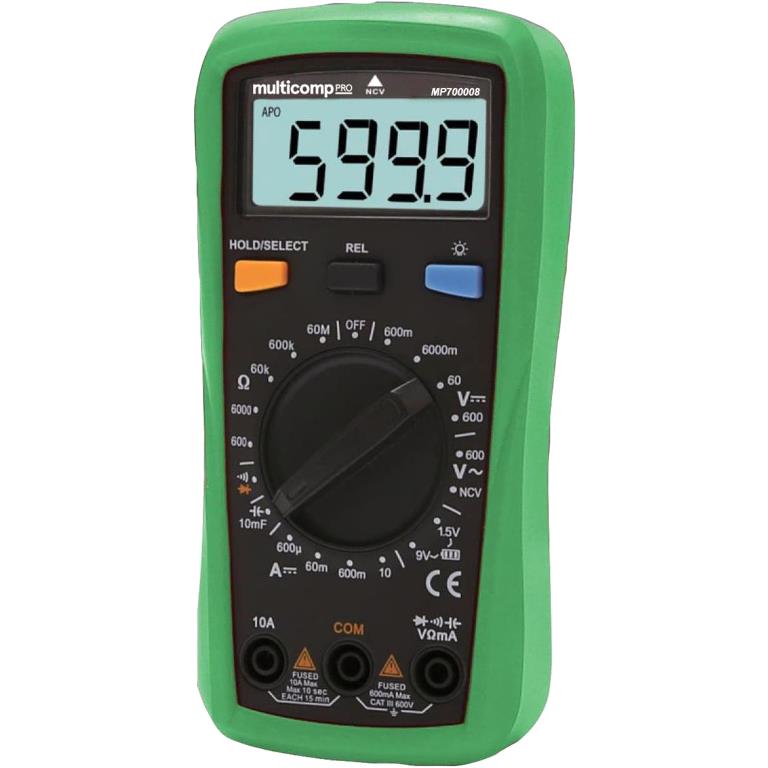 MULTICOMP PRO HAND HELD DIGITAL MULTIMETER - MP730008 ציוד בדיקה ...