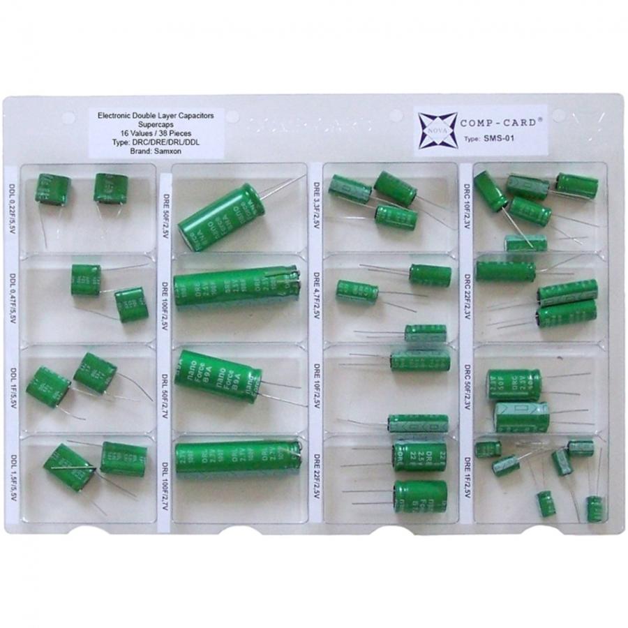 NOVA 38PCS SUPER CAPACITOR KIT - SMS-01 רכיבי אלקטרוניקה