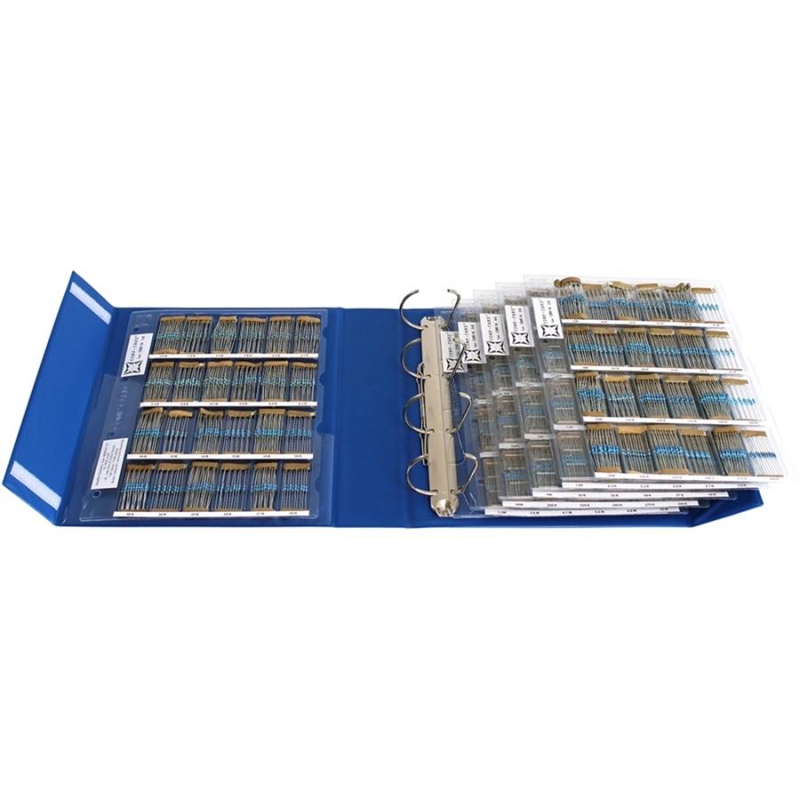 NOVA 3080PCS THROUGH HOLE METAL FILM RESISTOR KIT - CBR-14 רכיבי אלקטרוניקה